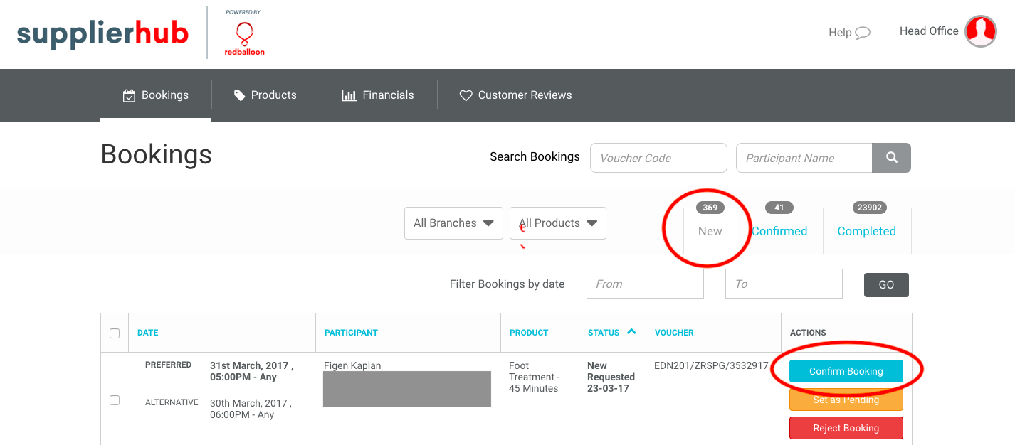 How do I confirm a booking?